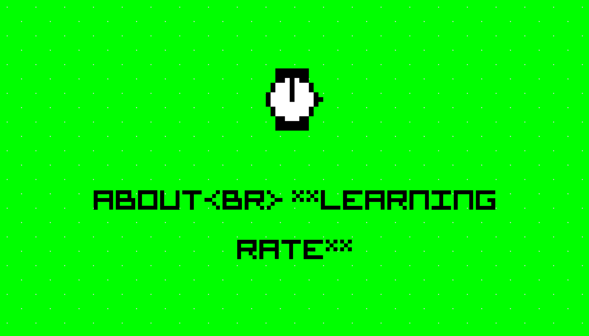 About Learning Rate on HackerNoon